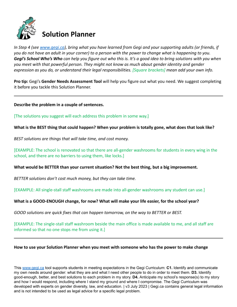 Self-Advocate - GEGI